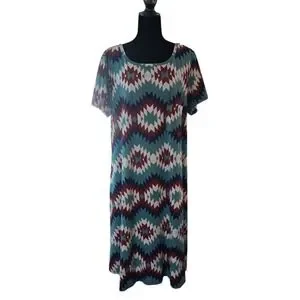 LuLaRoe | Dresses | Lularoe Carly High Low Dress Pocket Short Sleeve ...